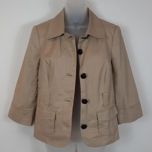 The Limited | Jackets & Coats | Khaki Lenin Jacket With Belt | Poshmark